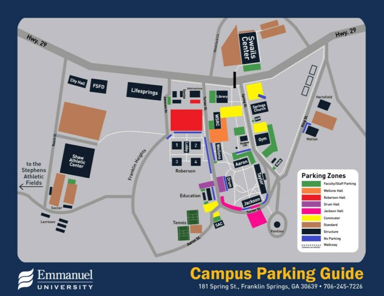 Campus Map - Emmanuel University Locations and Directions